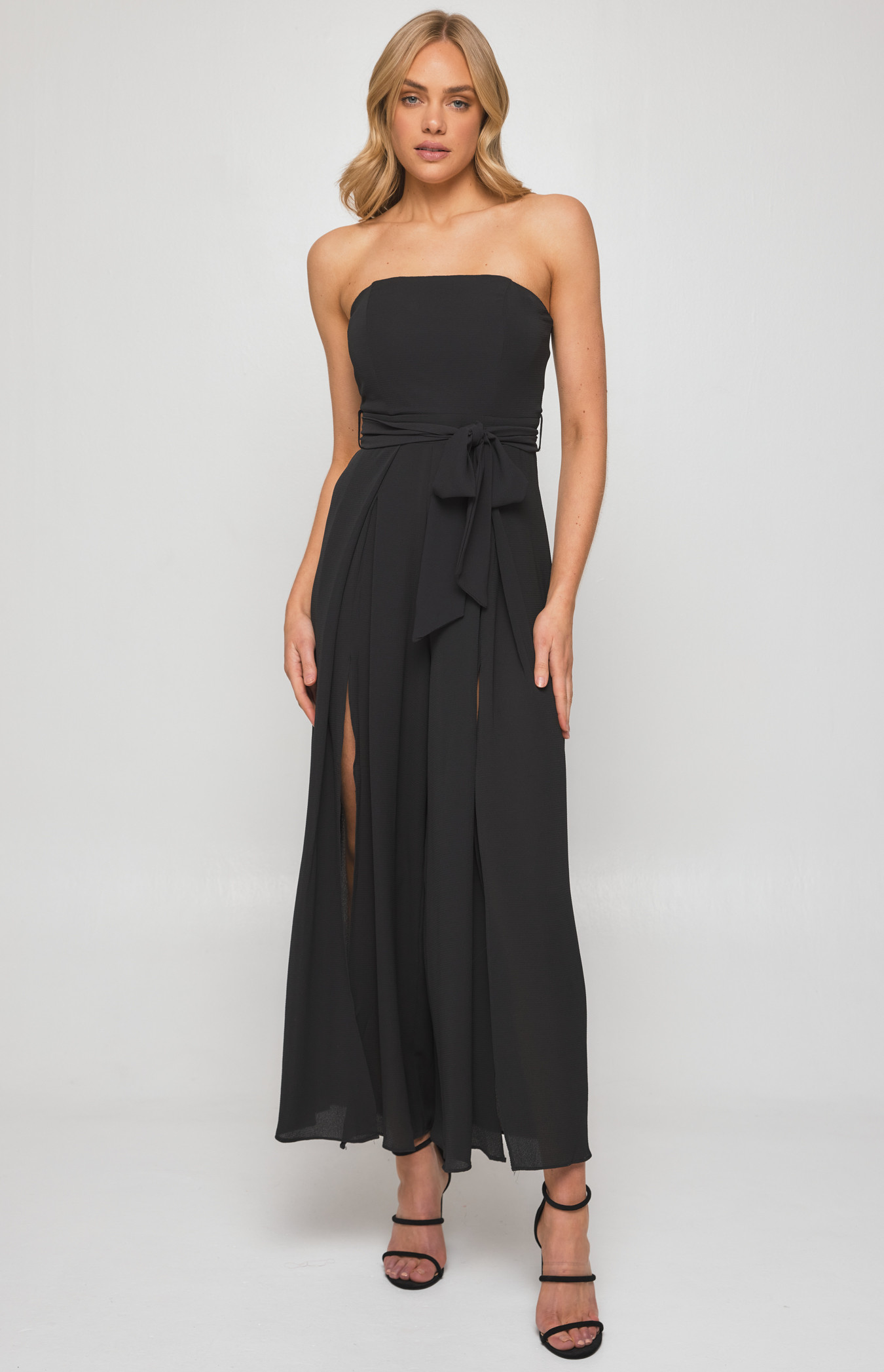 Split Leg Waist Detail Jumpsuit (SSJP7) | Style State