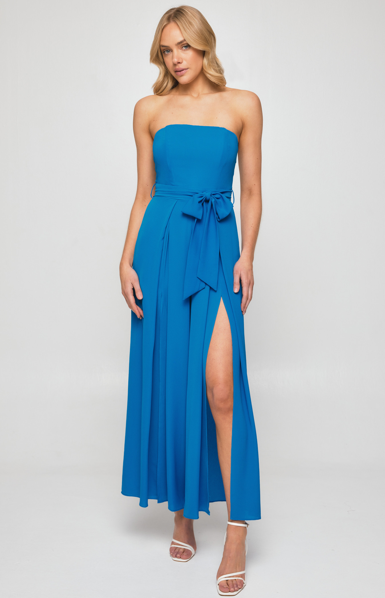 Split Leg Waist Detail Jumpsuit (SSJP7) | Style State